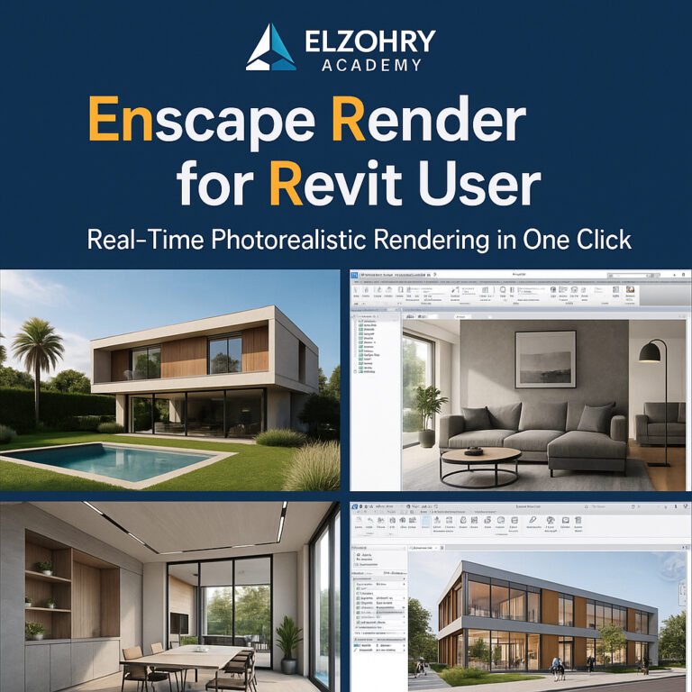 Enscape 3d Render for Revit users - أكاديمية الزهري للتدريب